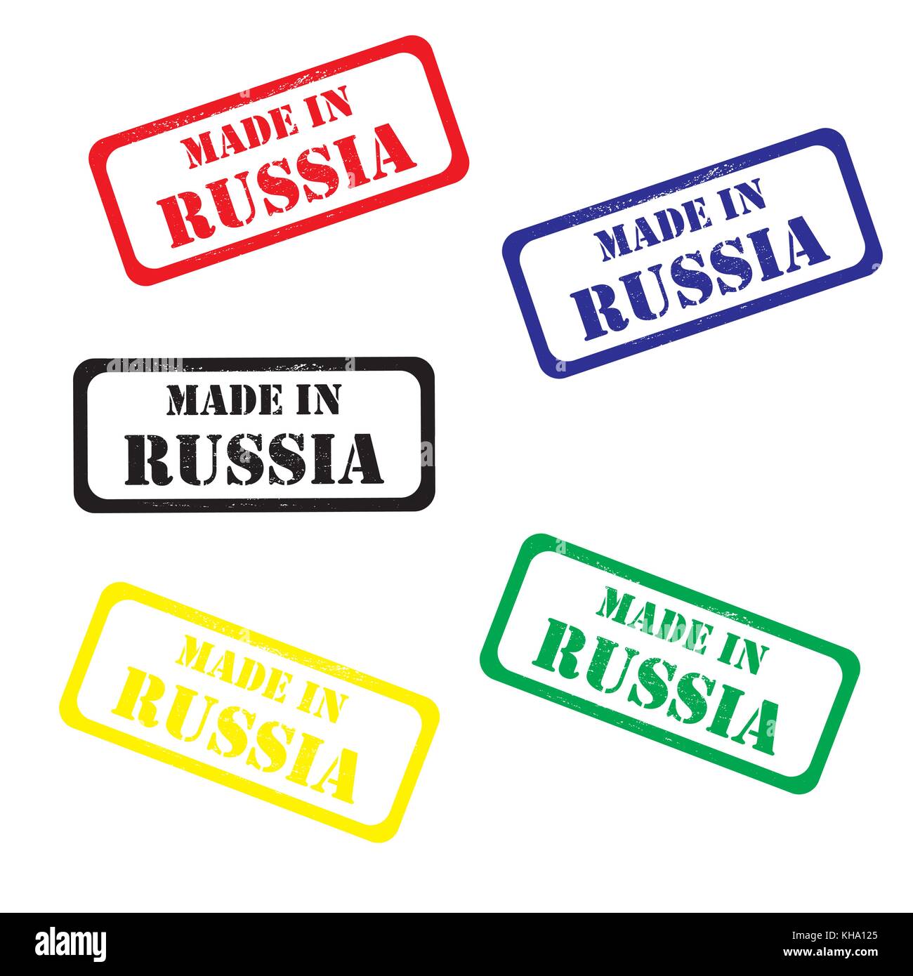 Made in russia label,different colors,stock vector illustration Stock ...