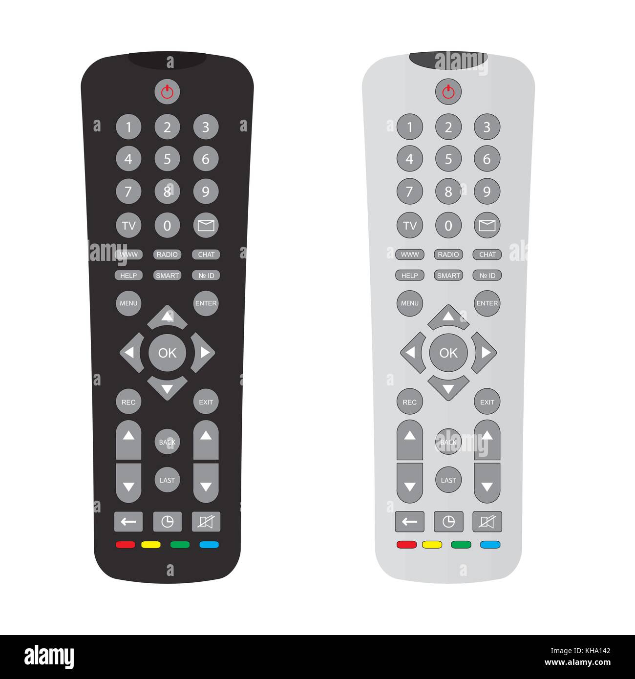 Grey keyboard buttons Stock Vector Images - Alamy