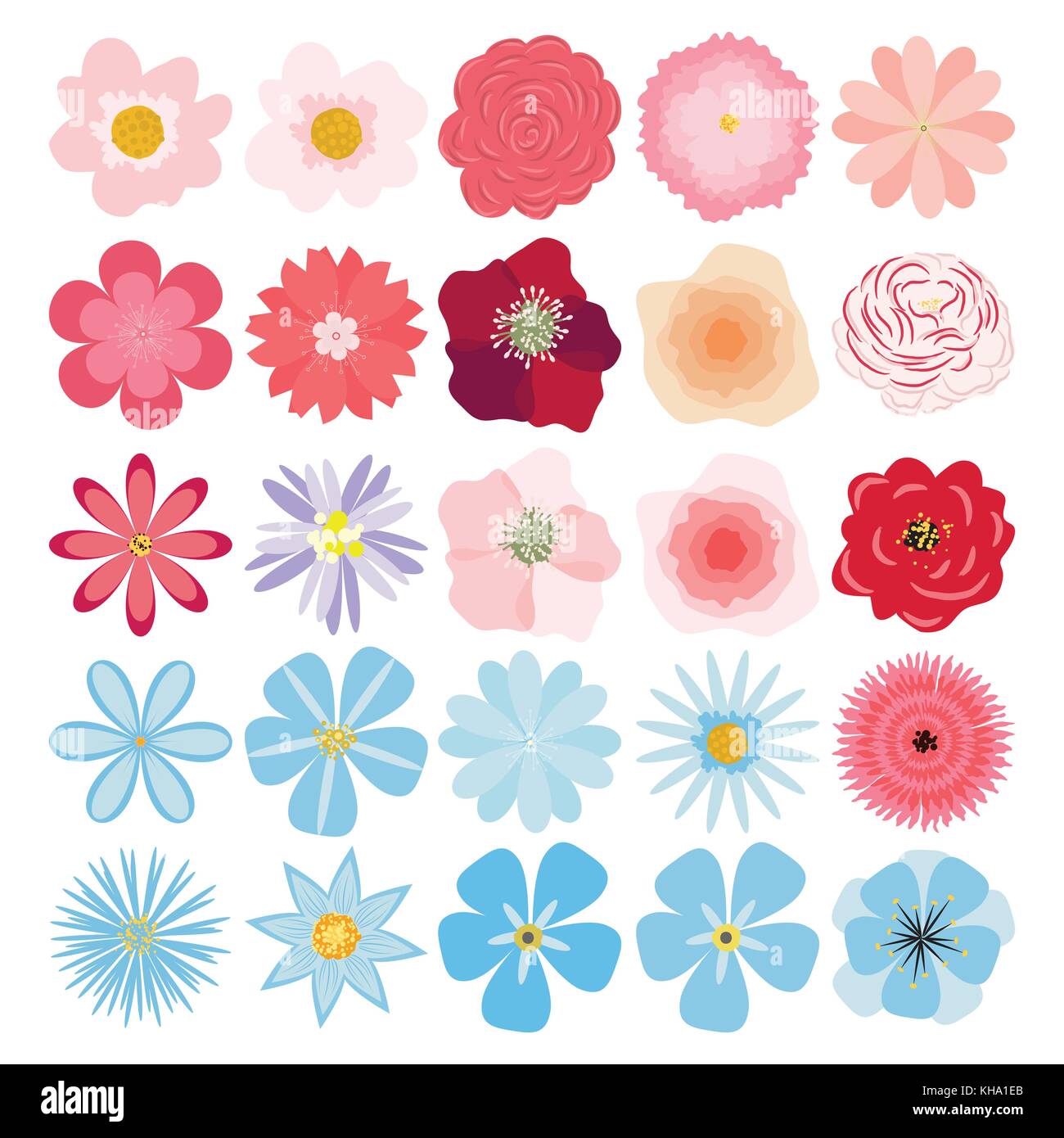 Vector set of plants, flowers and herbs Stock Vector Image & Art - Alamy
