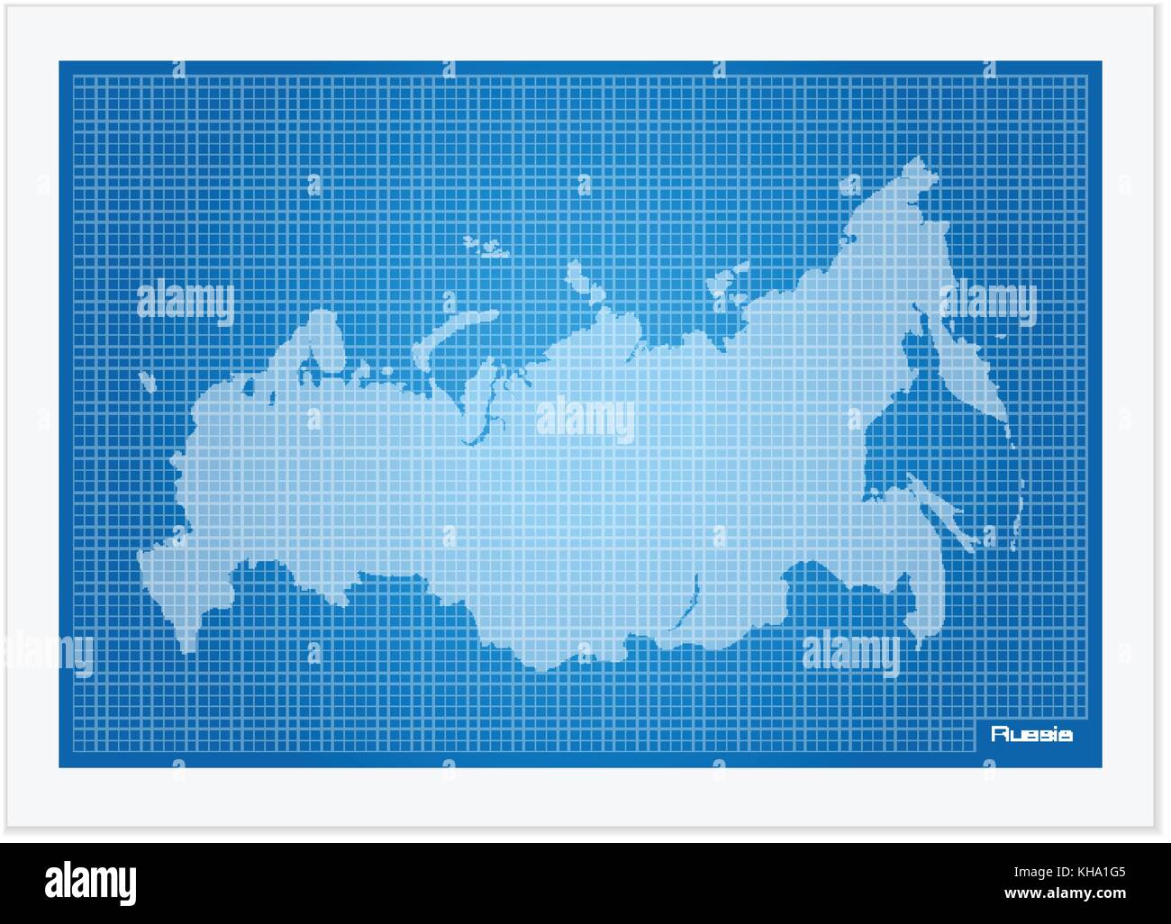 Russia on a a map Stock Vector Images - Alamy