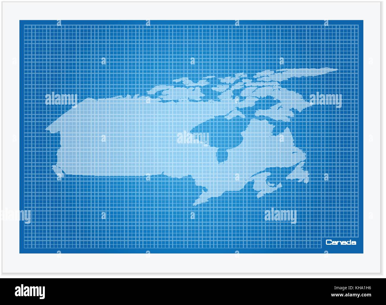 Canada on blueprint on a white background Stock Vector Image & Art - Alamy