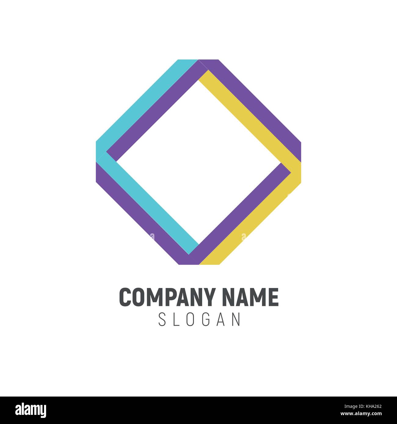 Connection Shape Logo Design Vector Graphic Template Stock Vector Image ...
