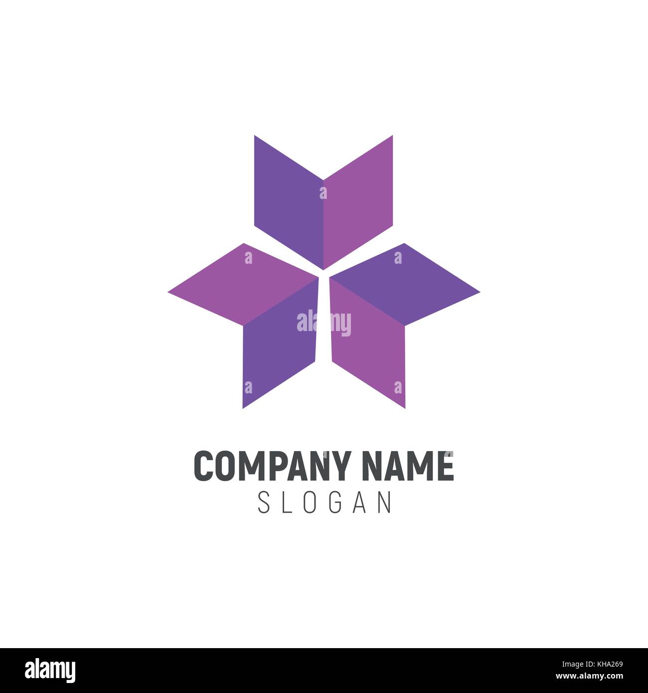 Center Geometric Arrow Logo Design Vector Graphic Template Stock Vector ...