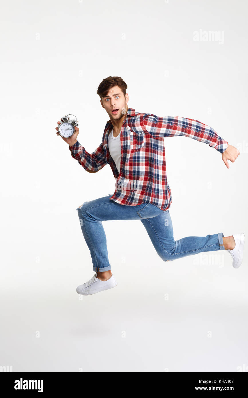 Man running scared hi-res stock photography and images - Alamy