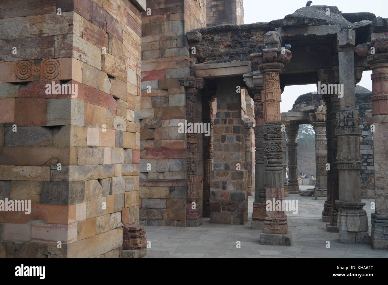 Qutub Minar-Beautiful piece of Mughal architecture in India Stock Photo ...