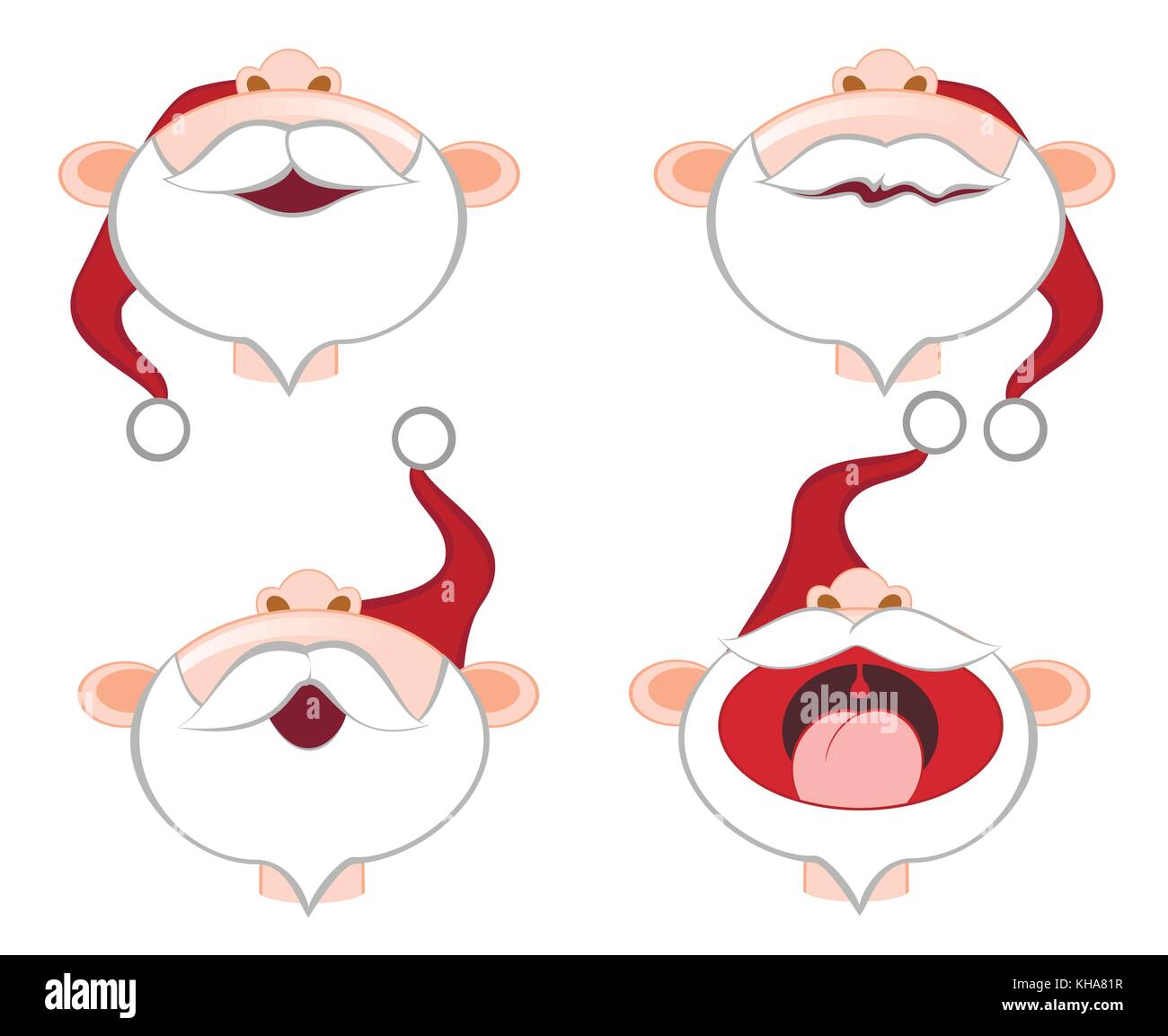 Cartoon angry santa claus hi-res stock photography and images - Alamy