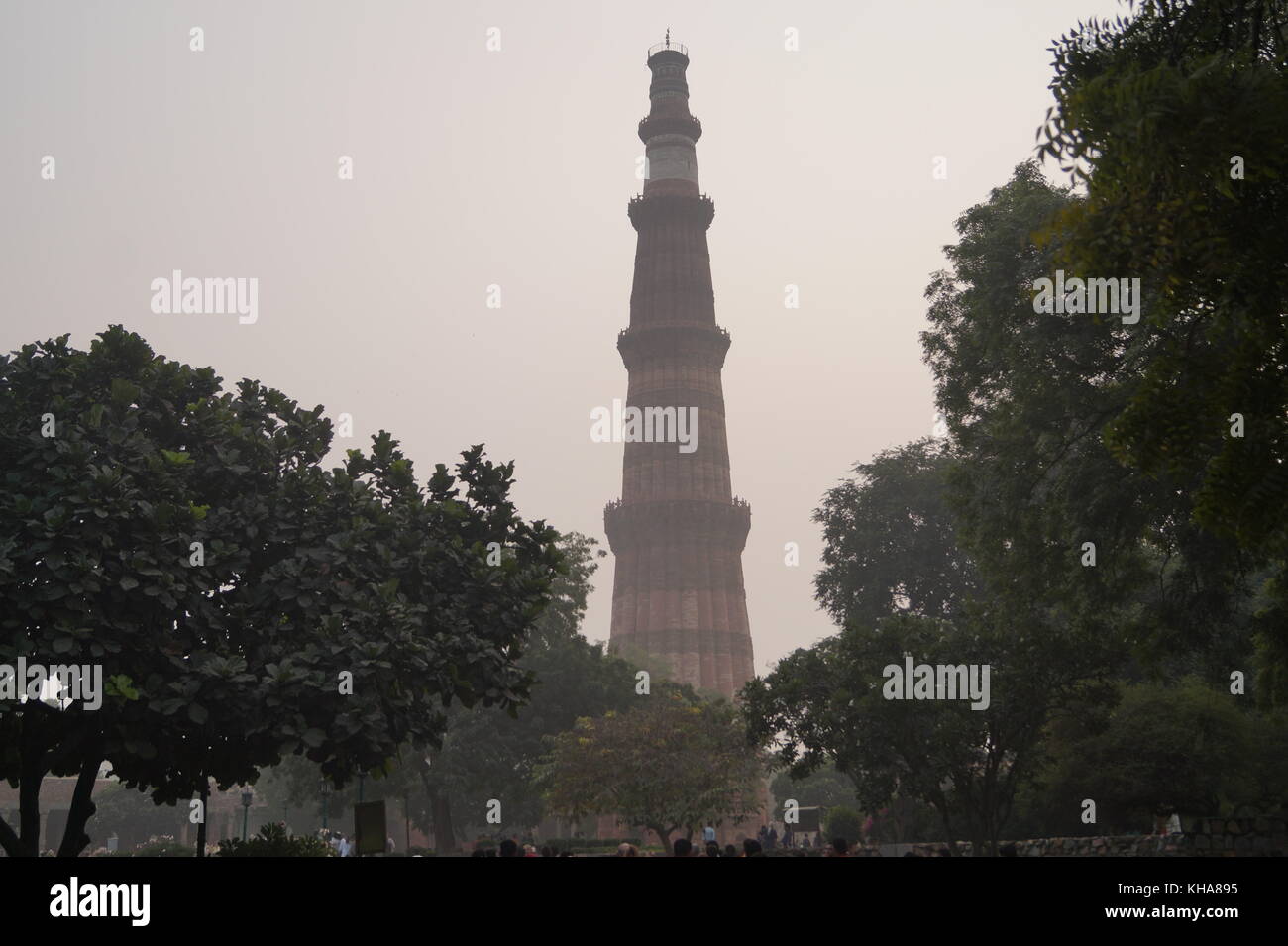 Qutub Minar-Beautiful piece of Mughal architecture in India Stock Photo ...