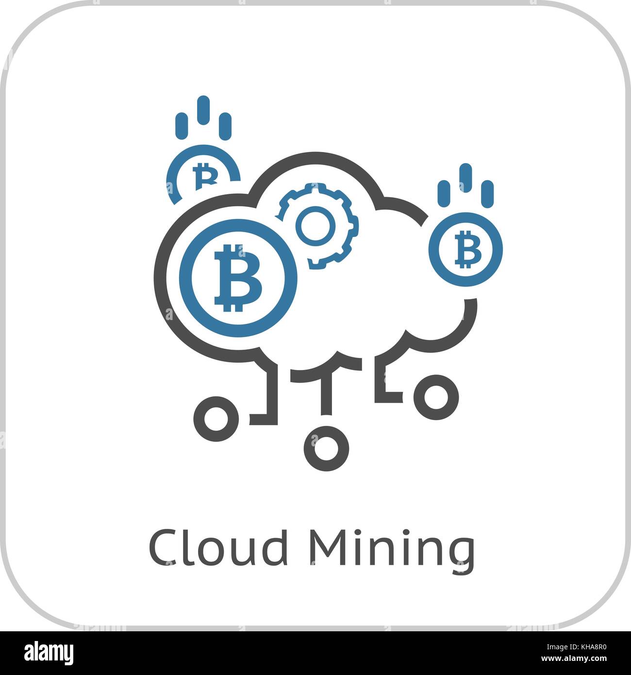 Cloud Mining Icon Stock Vector Image & Art - Alamy