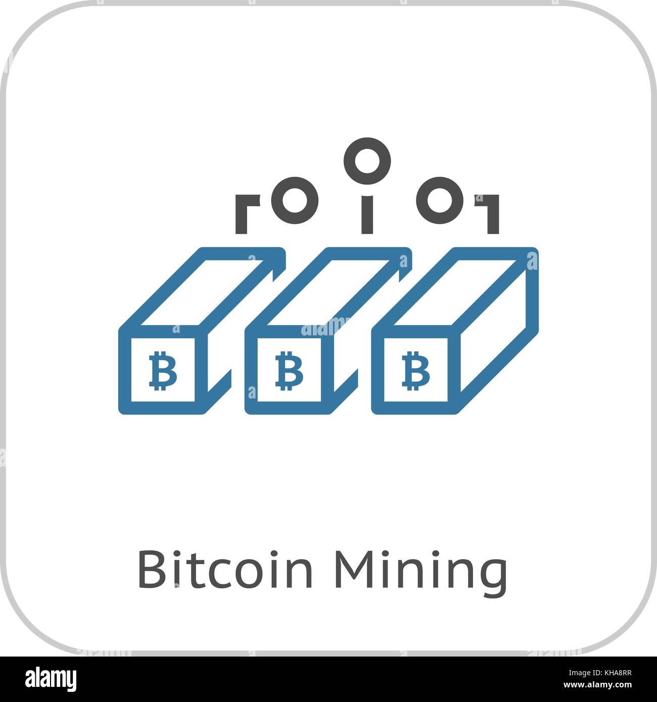 Bitcoin Mining Icon Stock Vector Image & Art - Alamy
