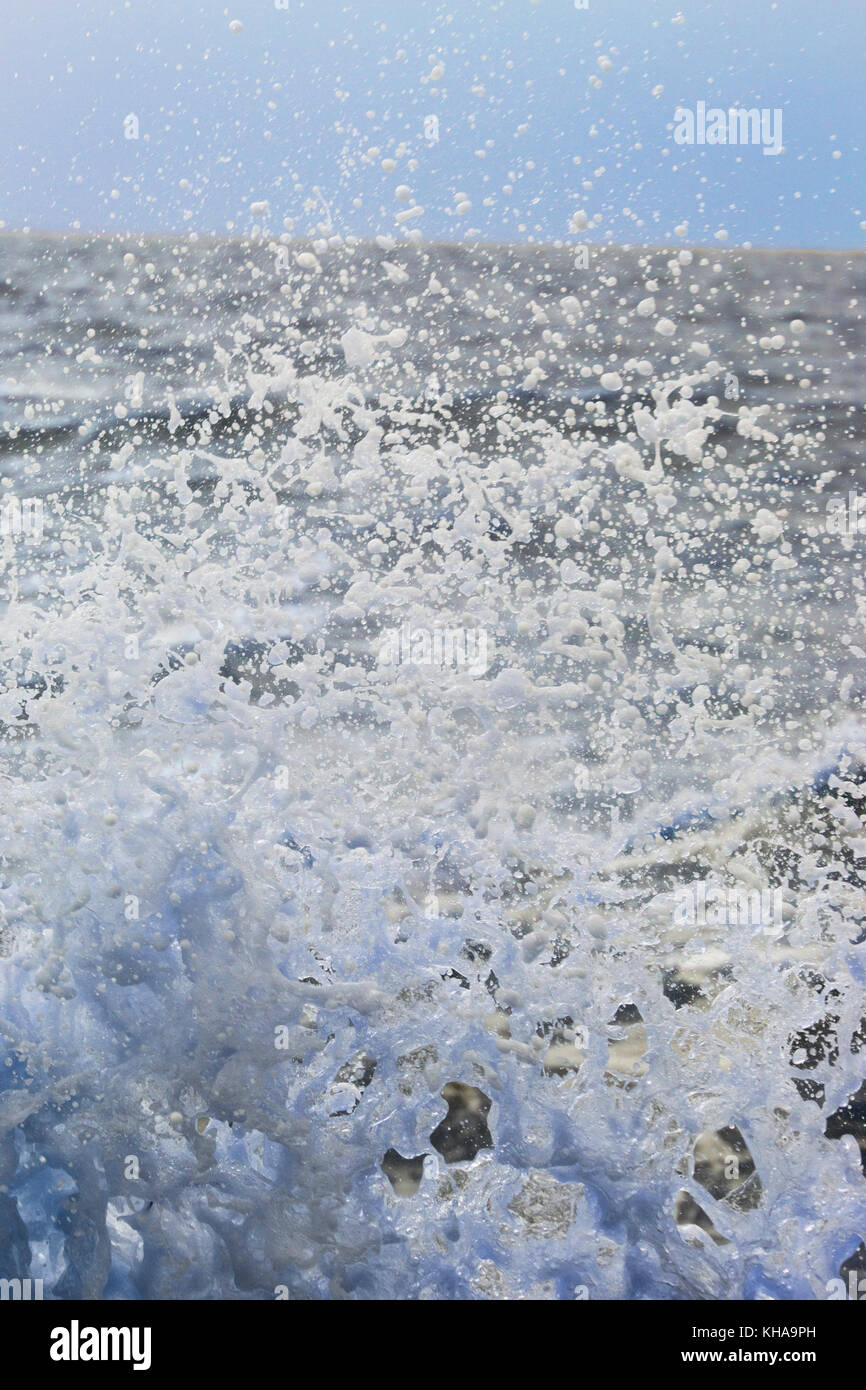 Foam of a sea wave Stock Photo - Alamy