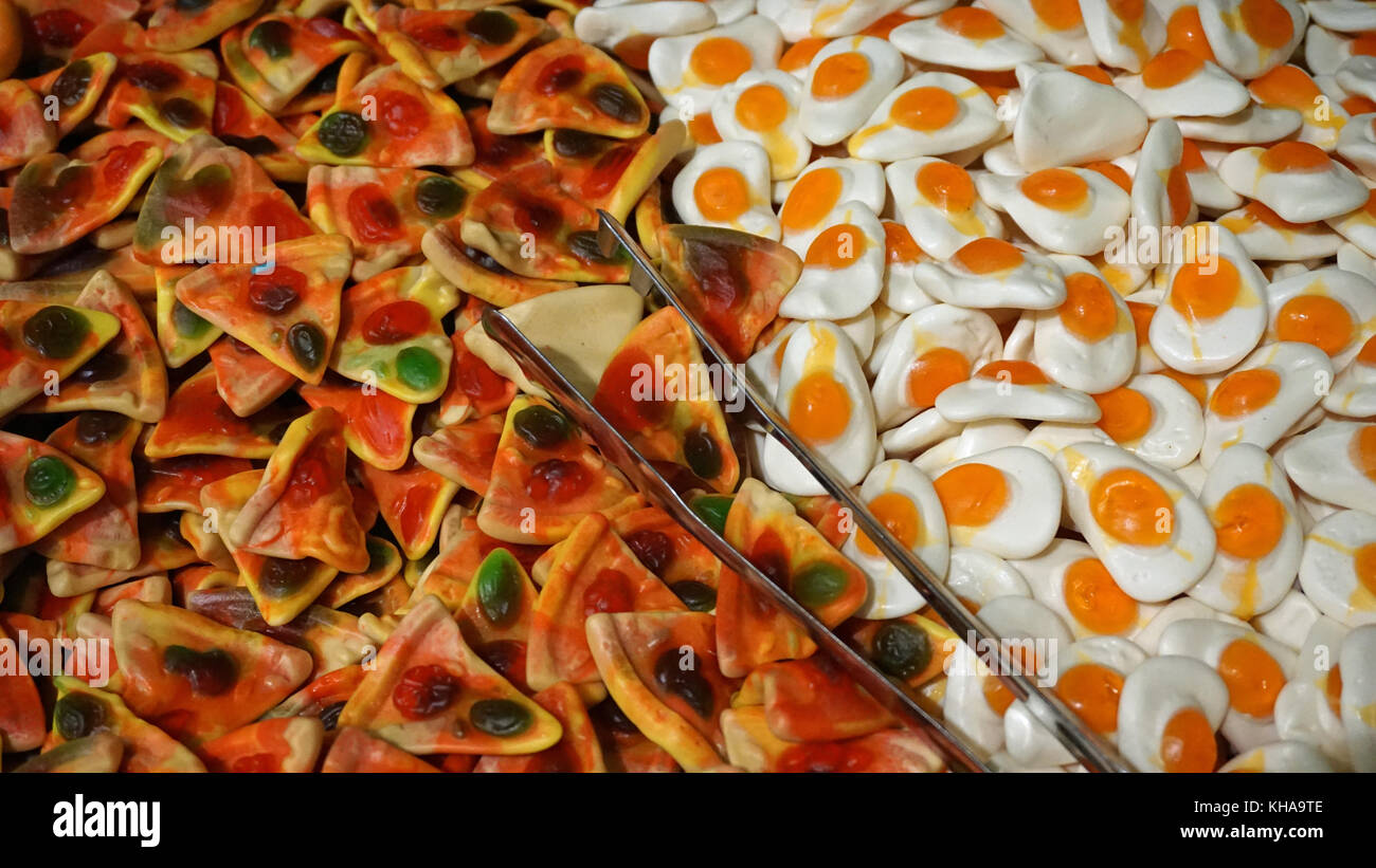 yummy and tasty sweets in many colours Stock Photo - Alamy