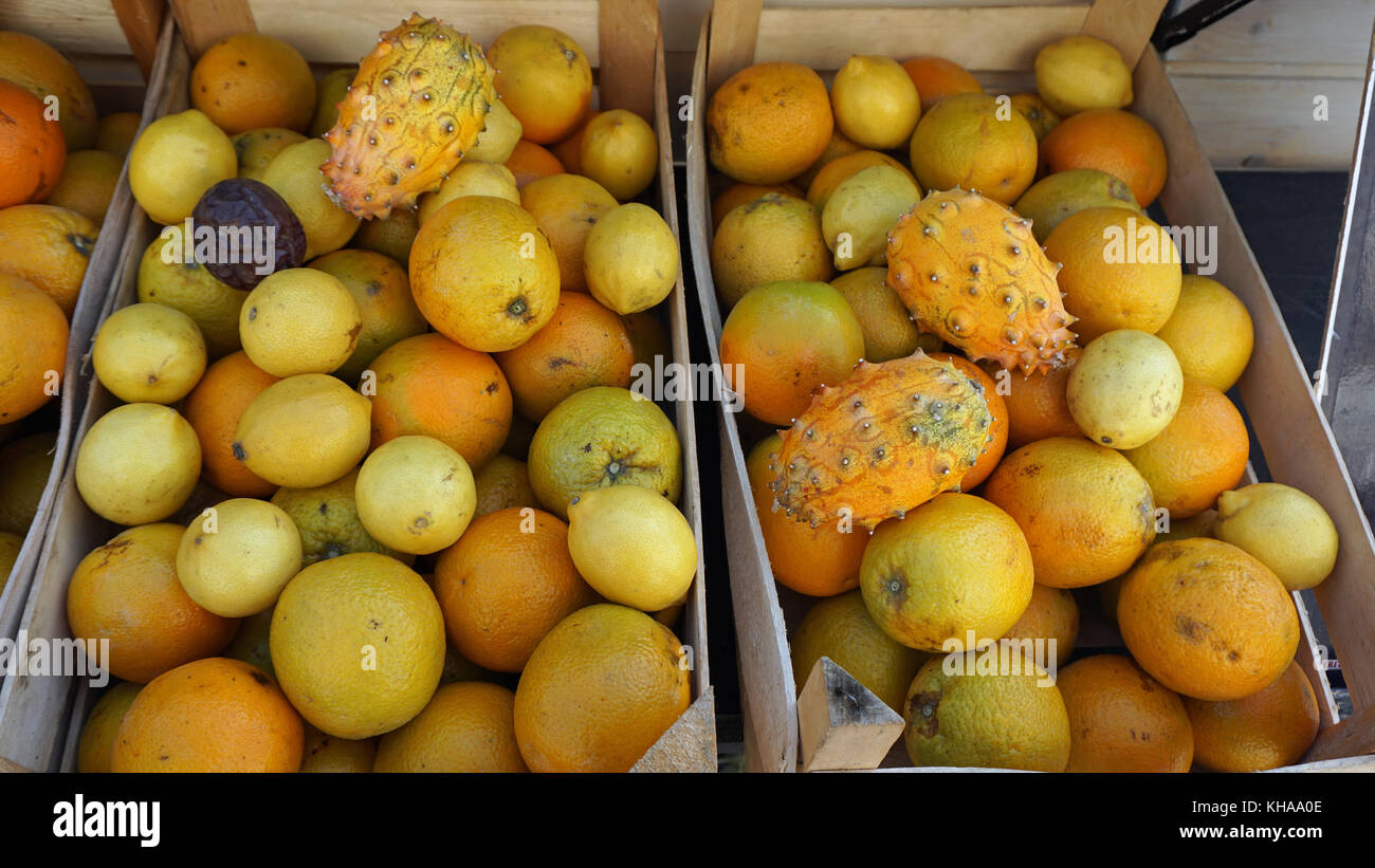 fresh products from a traditional croatian marktet in split Stock Photo ...