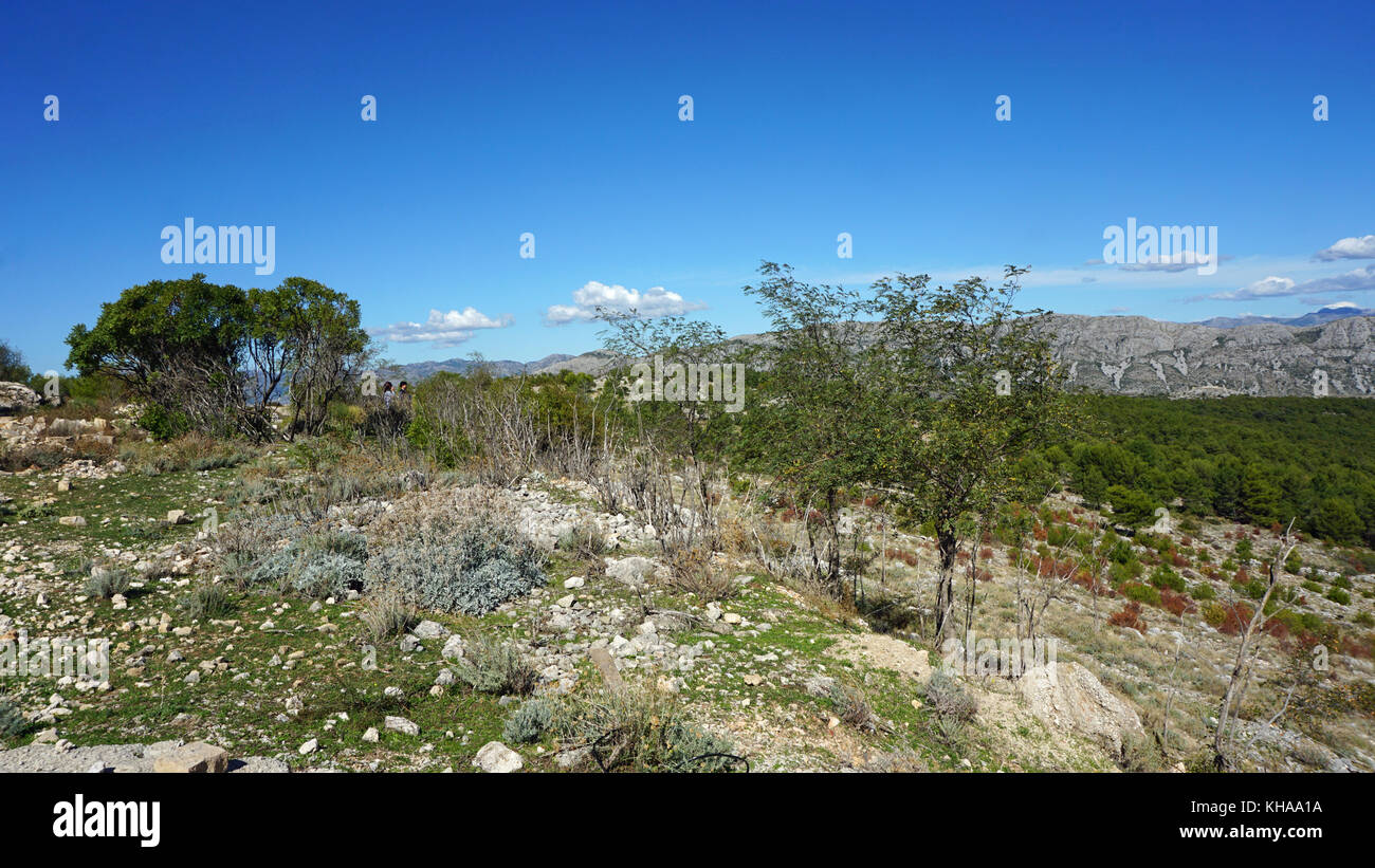 amazing wide landscape on a mountain in dubrovnik Stock Photo - Alamy