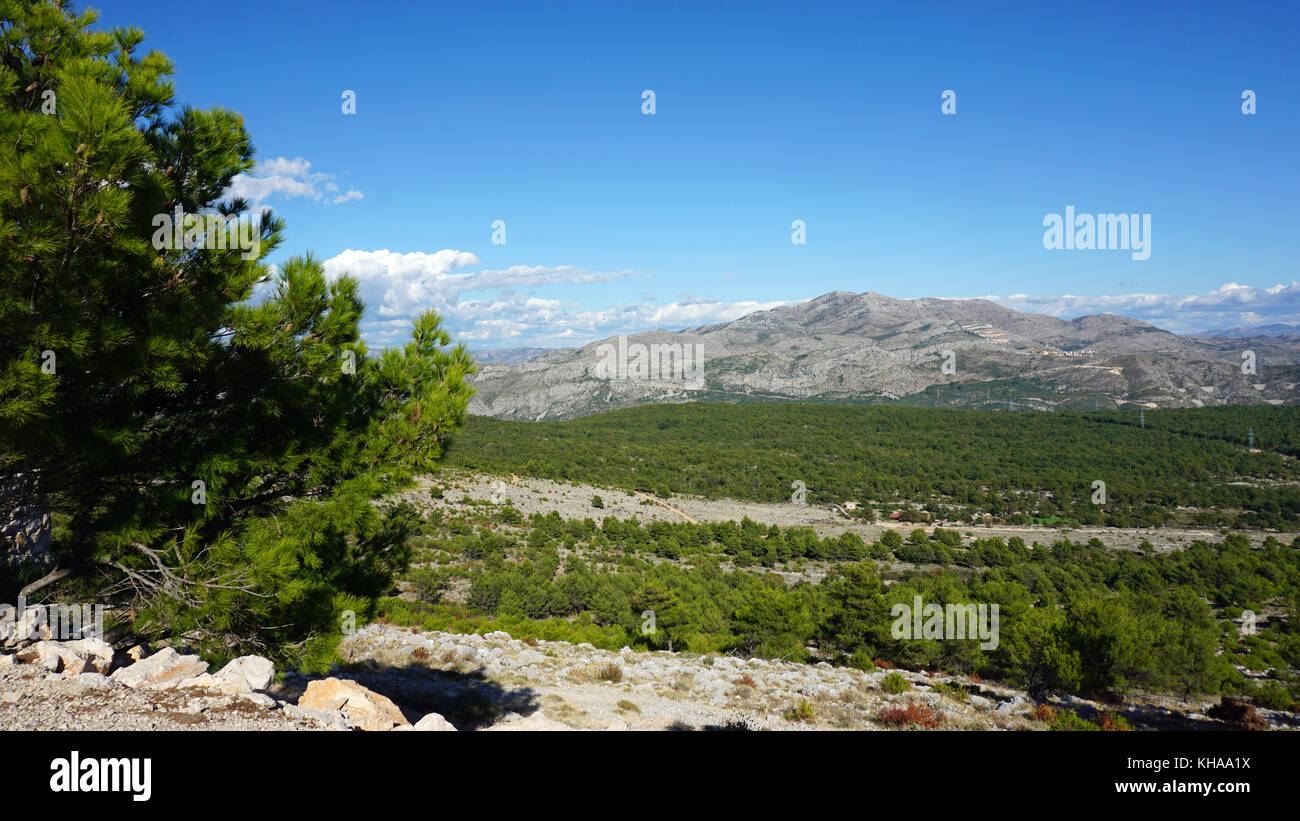 amazing wide landscape on a mountain in dubrovnik Stock Photo - Alamy