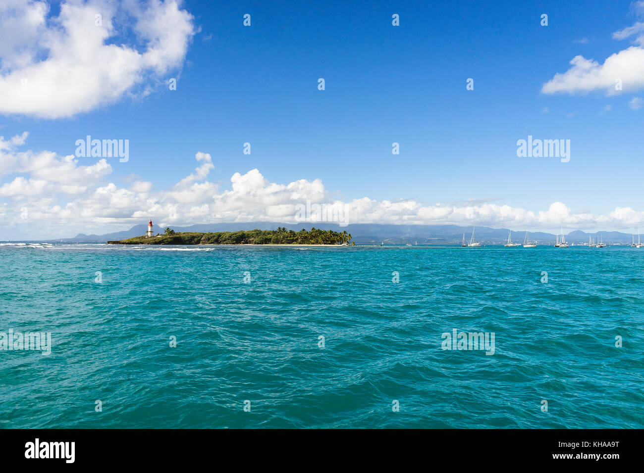 Global view on Gosier island, Guadeloupe, France Stock Photo - Alamy