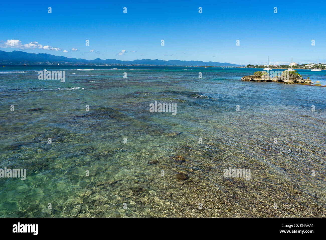 At the seaside, Gosier island, Guadeloupe, France Stock Photo - Alamy