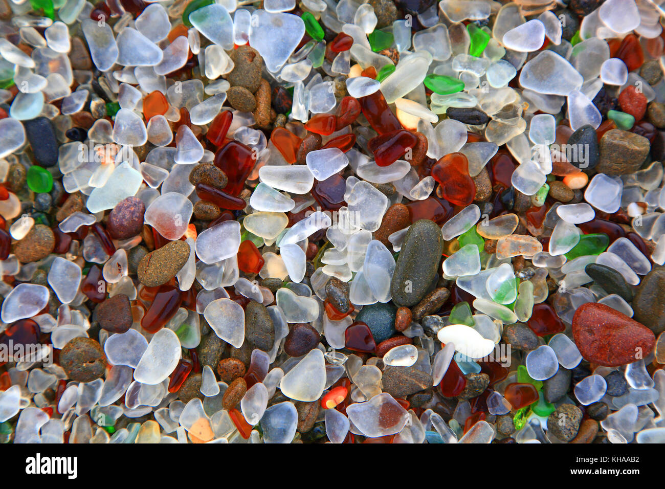 Usa, Californie, Fort Bragg. Glass Beach Stock Photo - Alamy