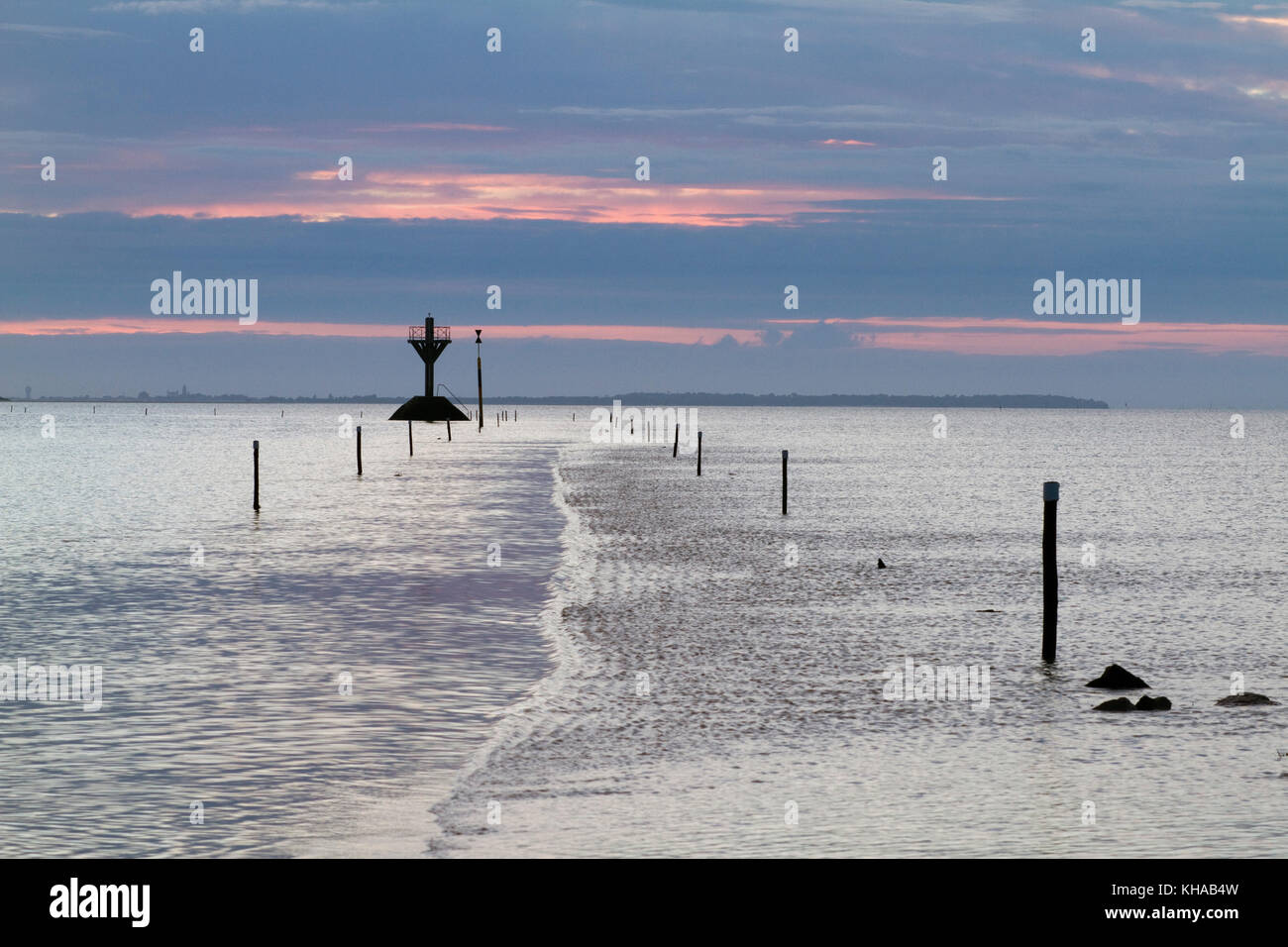 France, Vendee, Passage du Gois, passable road at low tide Stock Photo ...