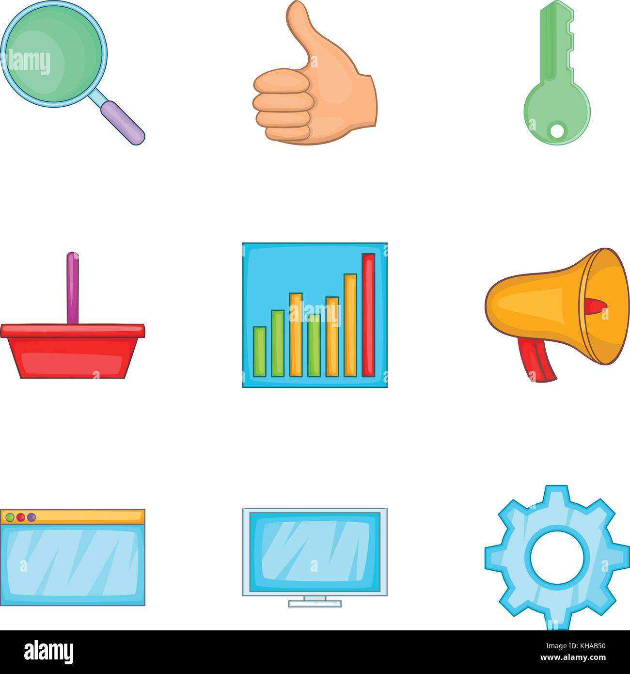 Business start up icons set, cartoon style Stock Vector Image & Art - Alamy
