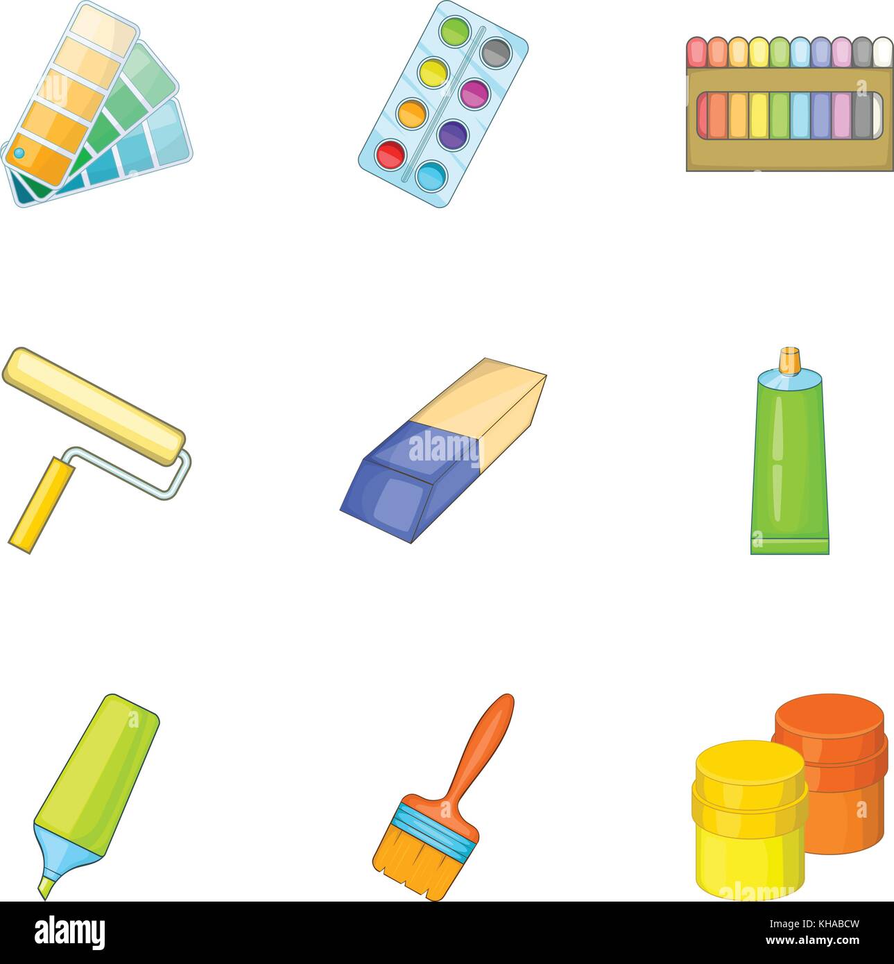 Art instruments for painting icons set Stock Vector Image & Art - Alamy