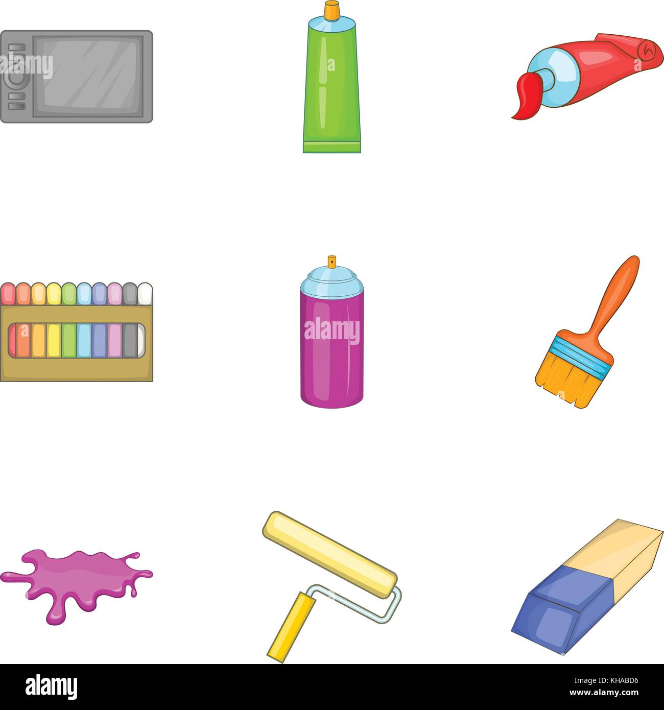 Crayon watercolor painting Stock Vector Images - Alamy