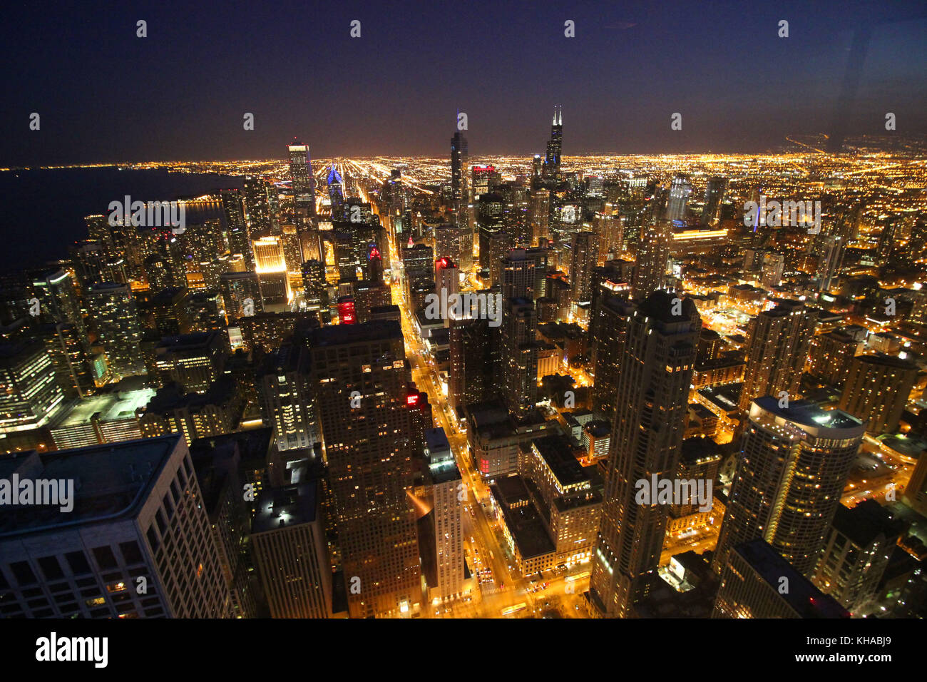 Chicago skyscraper view Stock Photo - Alamy