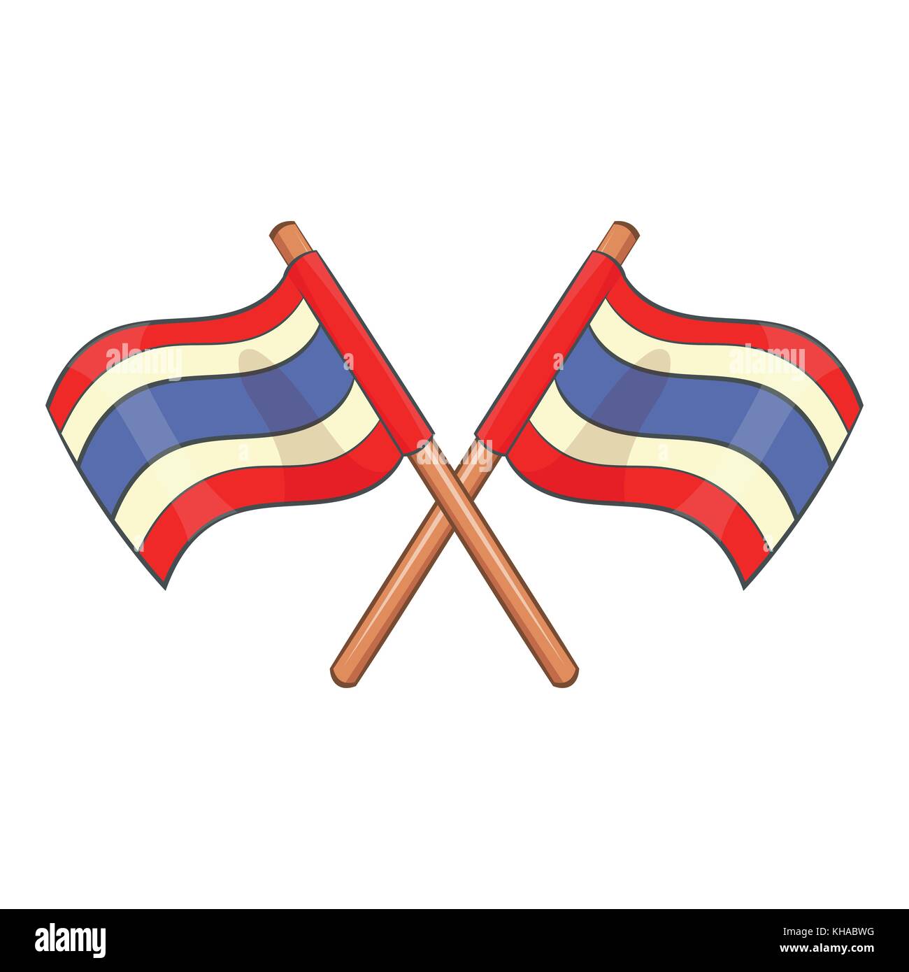 Flags of Thailand icon, cartoon style Stock Vector Image & Art - Alamy