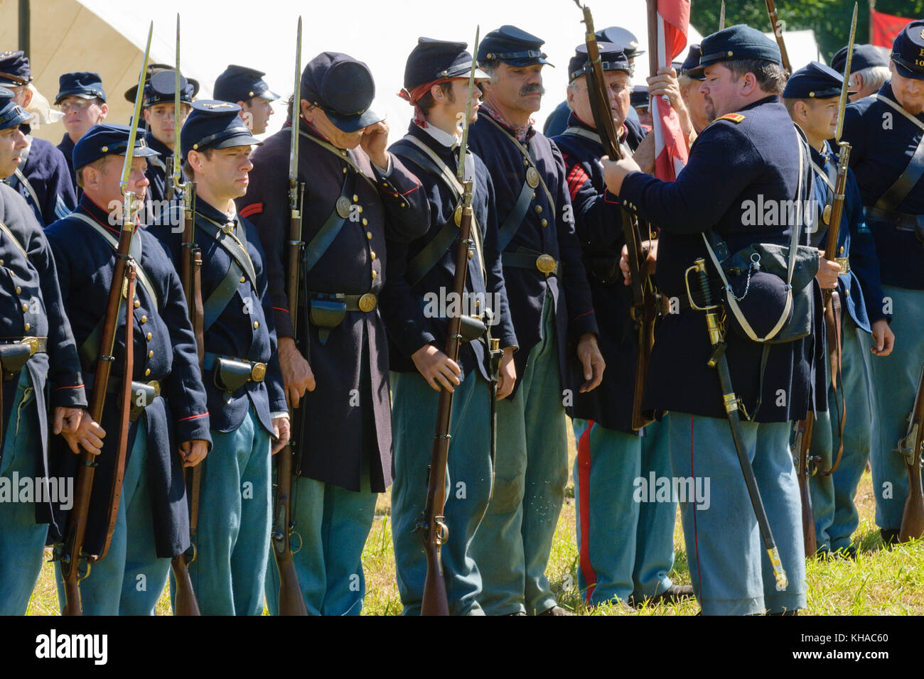 American Civil War Reenactment Stock Photo - Alamy