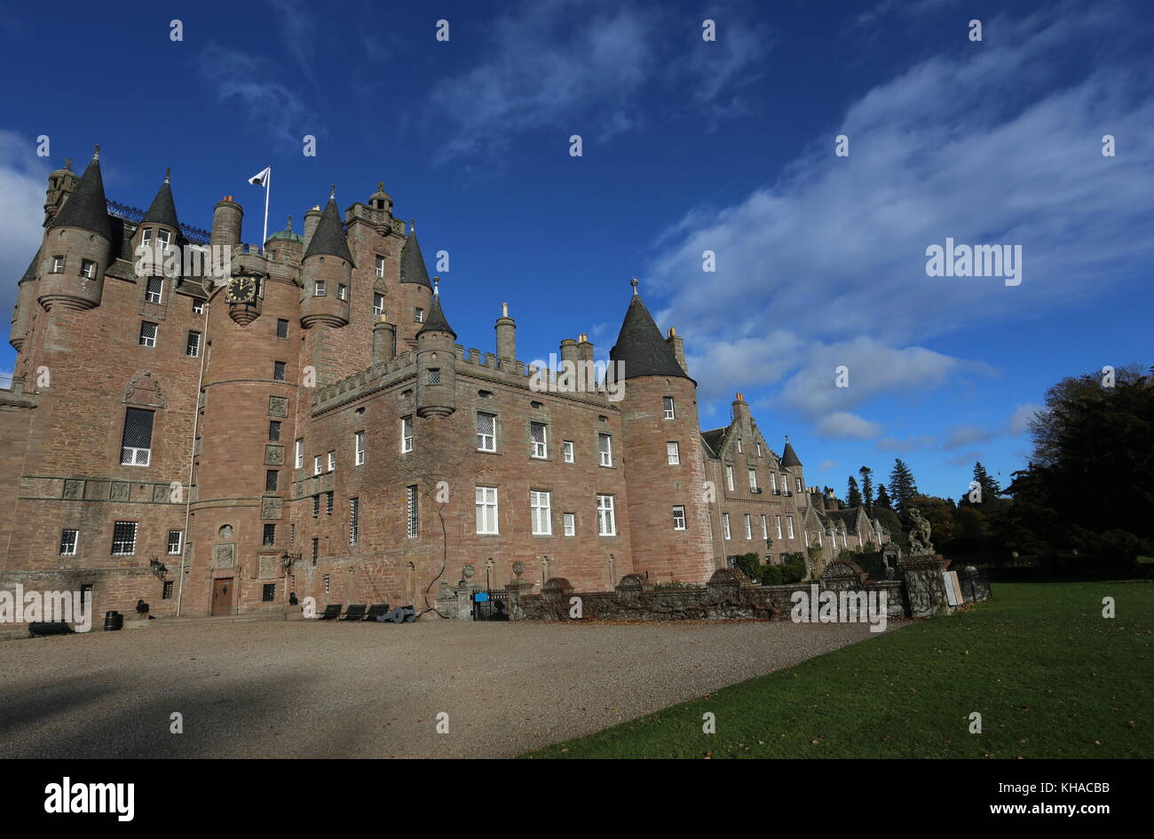 Exterior of Glamis Castle Angus Scotland November 2017 Stock Photo - Alamy