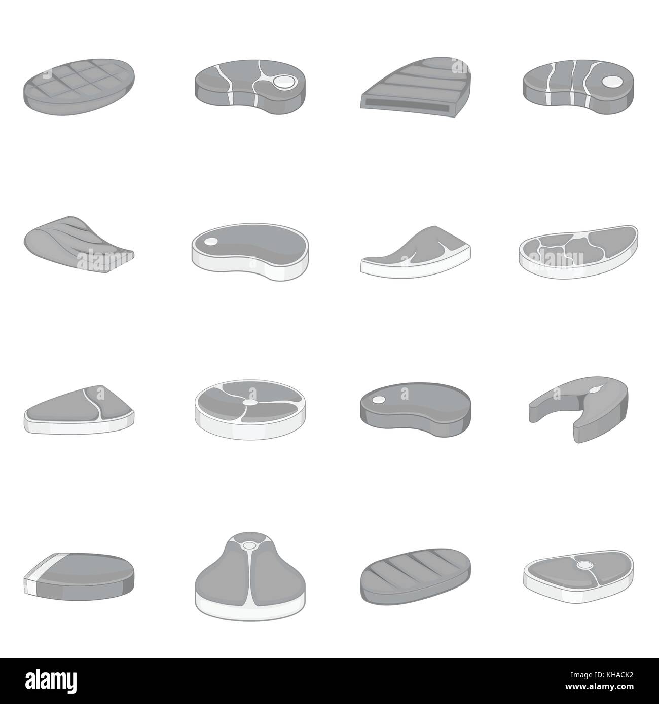 Steak icons set, monochrome style Stock Vector Image & Art - Alamy Steak icons set, monochrome style Stock Vector Image & Art - Alamy