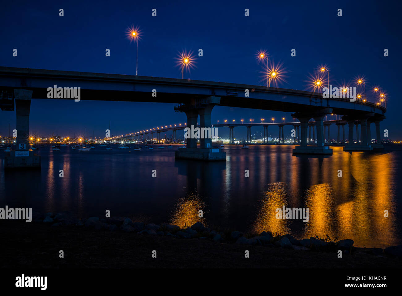 San diego night coronado bridge hi-res stock photography and images - Alamy