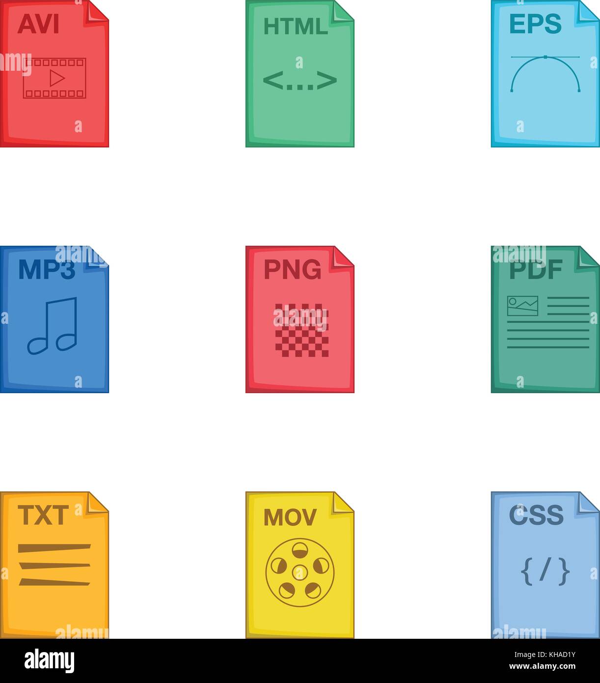 Png file icon cartoon Stock Vector Images - Alamy