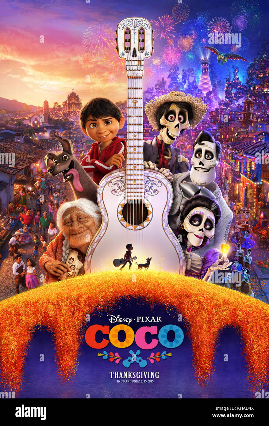 COCO, US poster, clockwise from bottom left: Elena (voice: Renee Victor ...