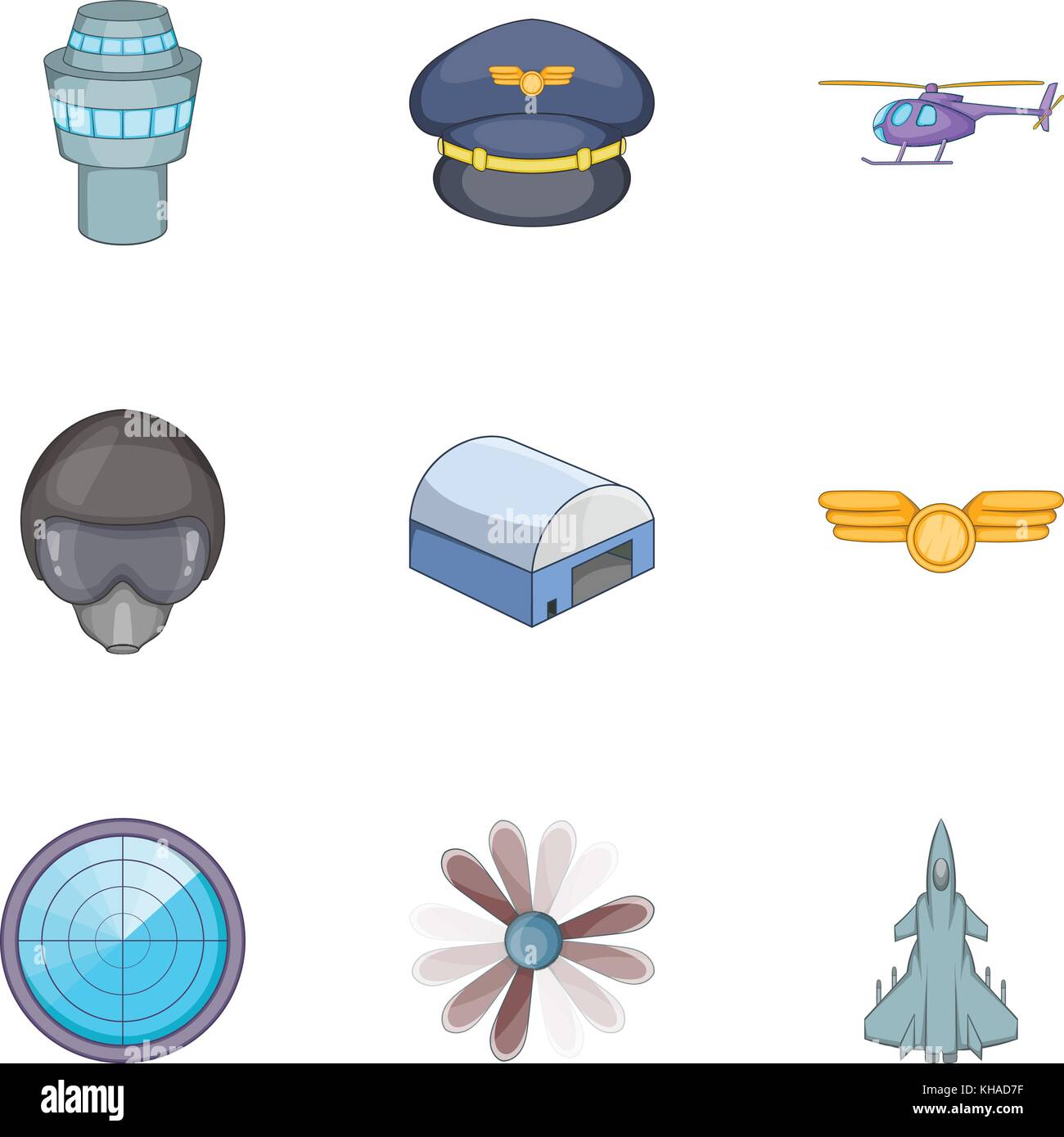 Flight radar cartoon icon hi-res stock photography and images - Alamy