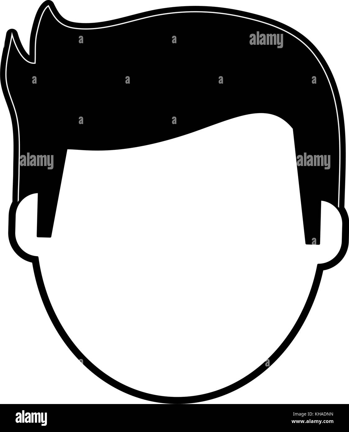 Man faceless avatar icon vector illustration graphic design Stock ...
