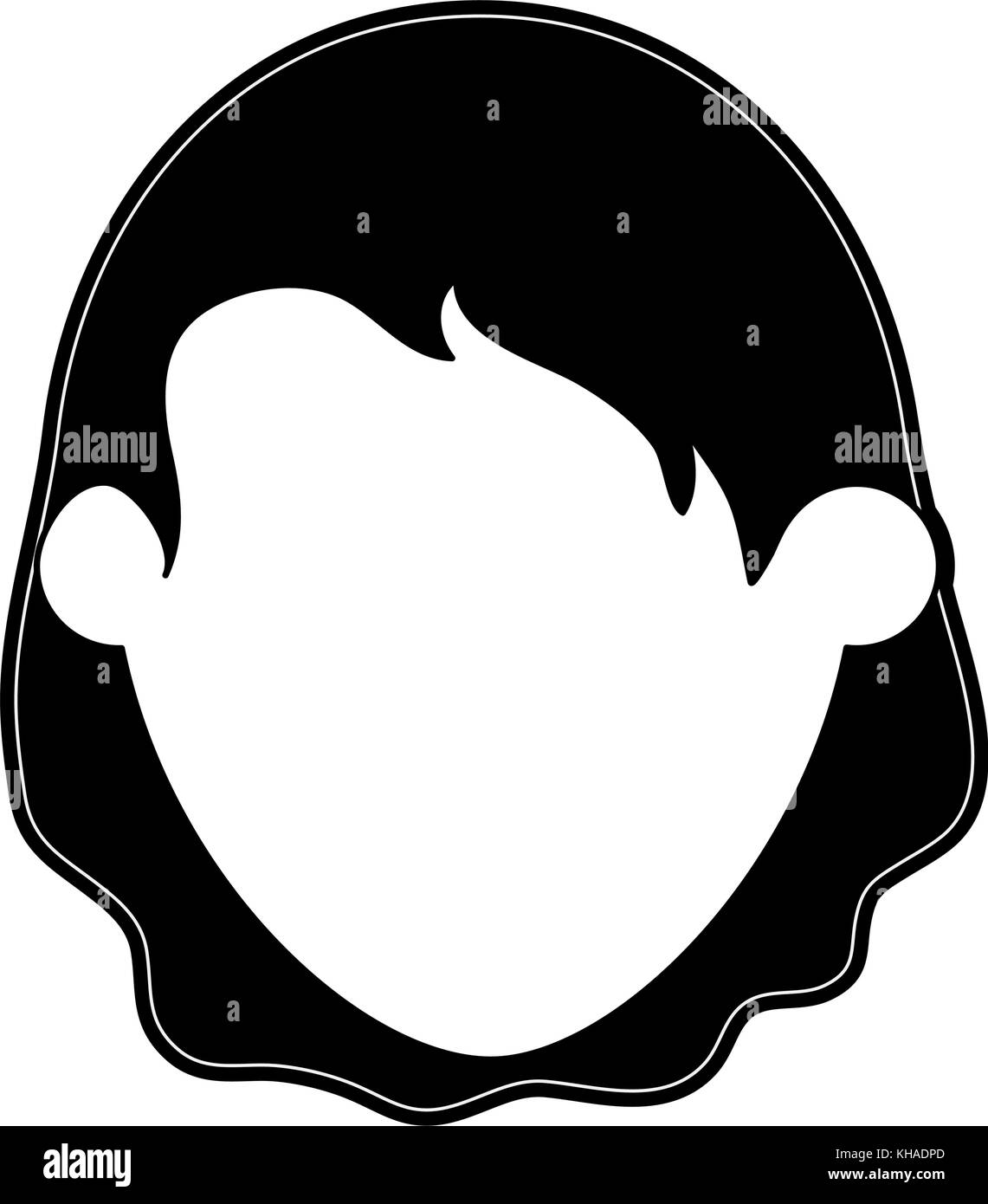 Woman faceless avatar icon vector illustration graphic design Stock ...