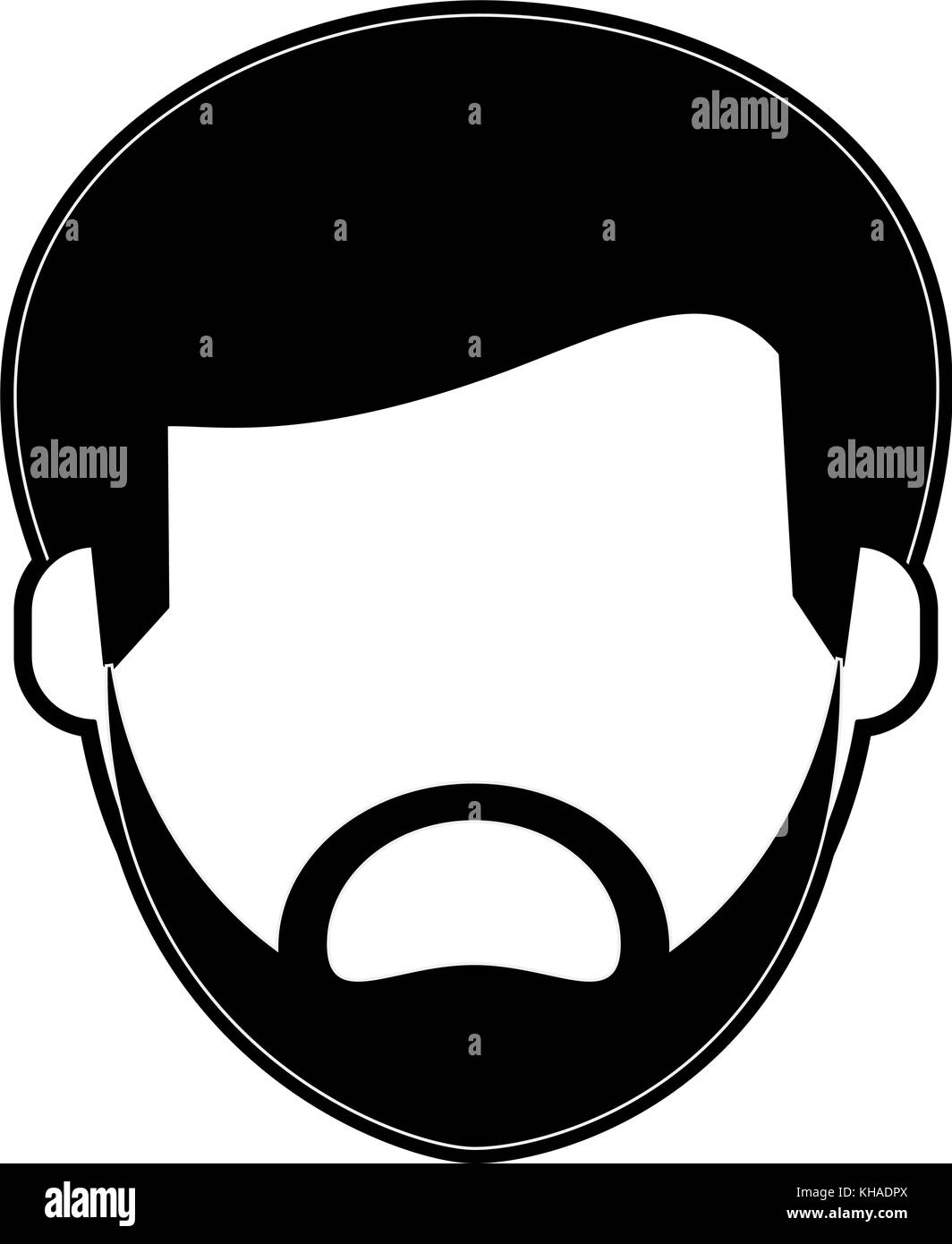 Man faceless avatar icon vector illustration graphic design Stock ...