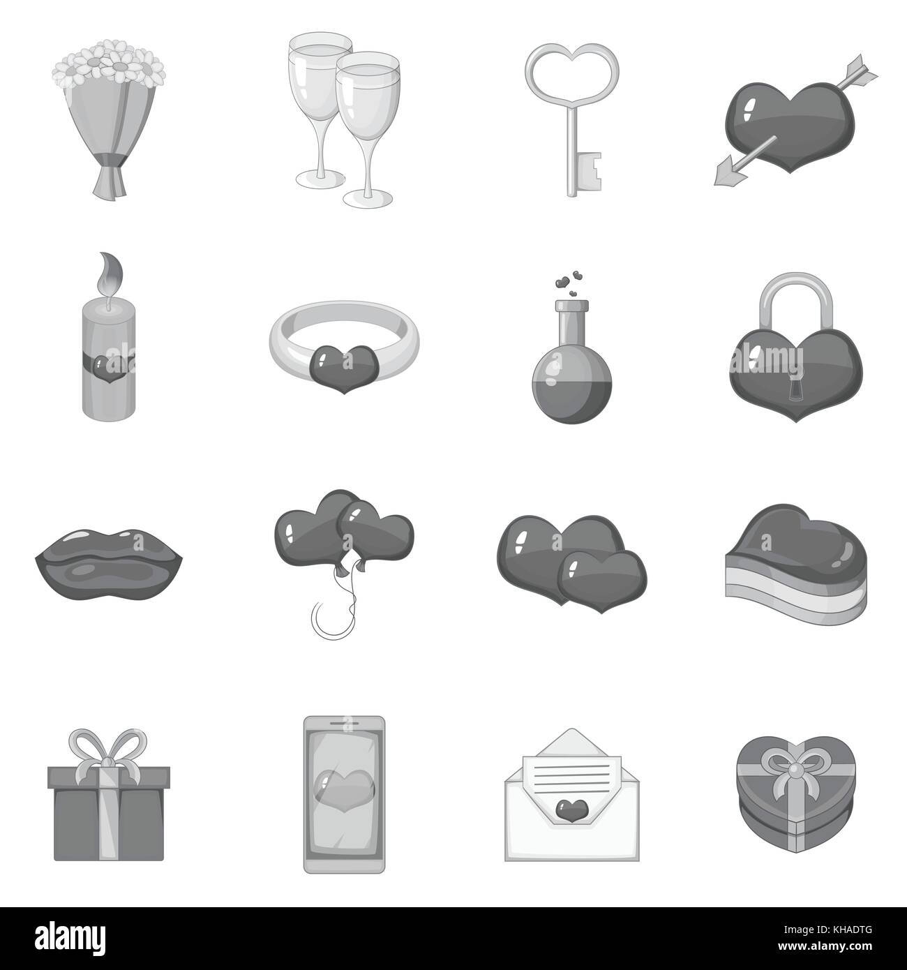 Saint valentine key Stock Vector Images - Alamy