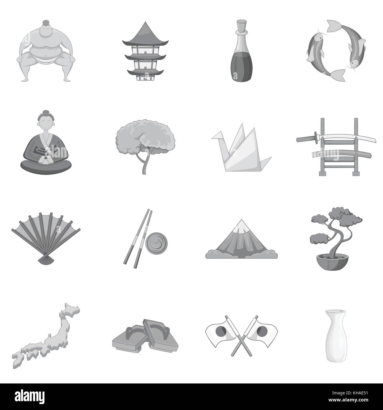 Japanese flag and sword Stock Vector Images - Alamy