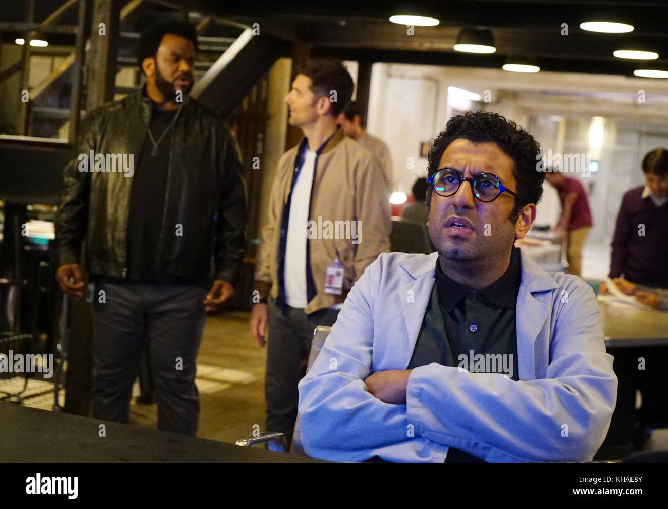 GHOSTED, l-r: Craig Robinson, Adam Scott, Adeel Akhtar in 'Sam' (Season ...