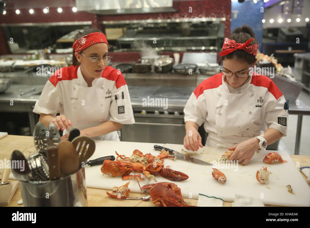 HELL'S KITCHEN, l-r: Ashley Nickell, Amanda Palomino in 'Tower of ...