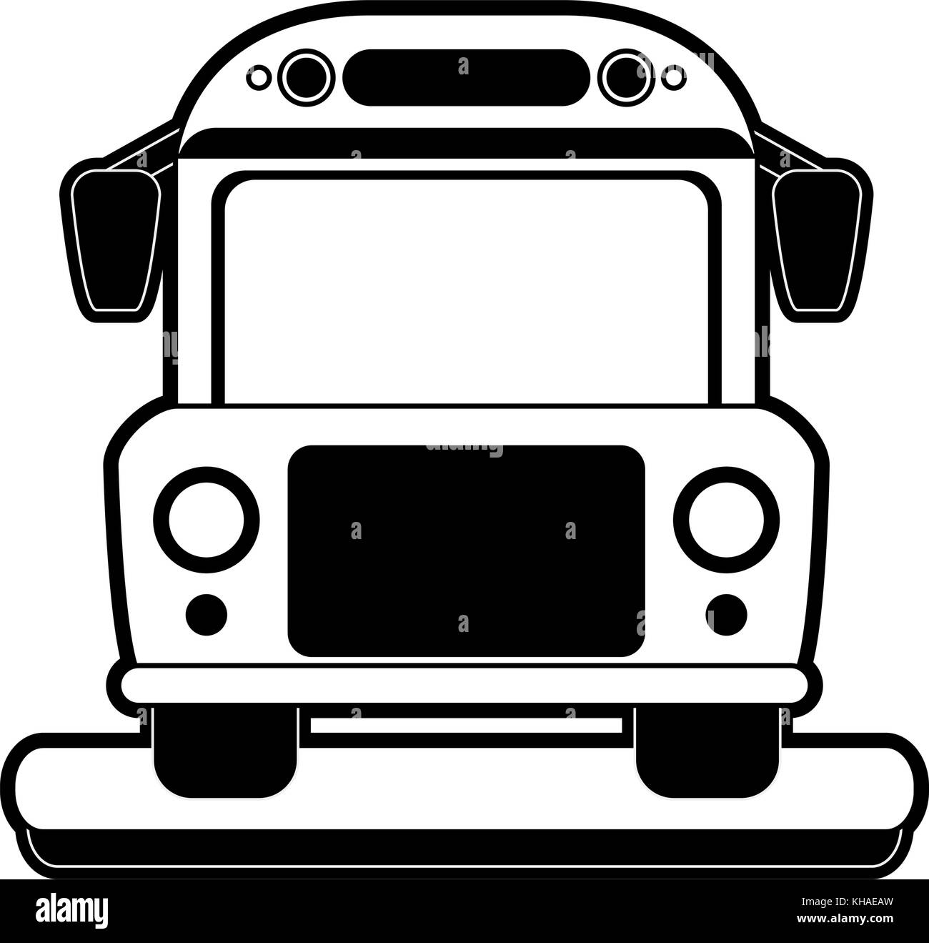 School bus frontview Stock Vector Image & Art - Alamy