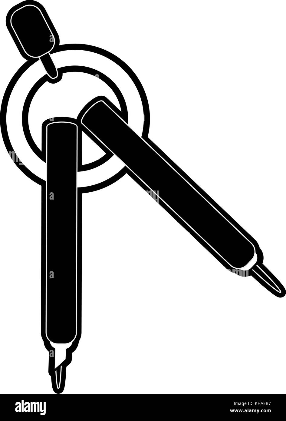 Compass geometric tool Stock Vector Image & Art - Alamy