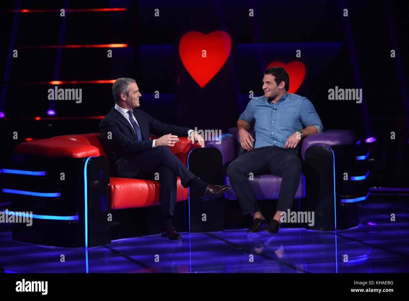 LOVE CONNECTION, (from left): host Andy Cohen, 'single' Sergio Rizzuto ...