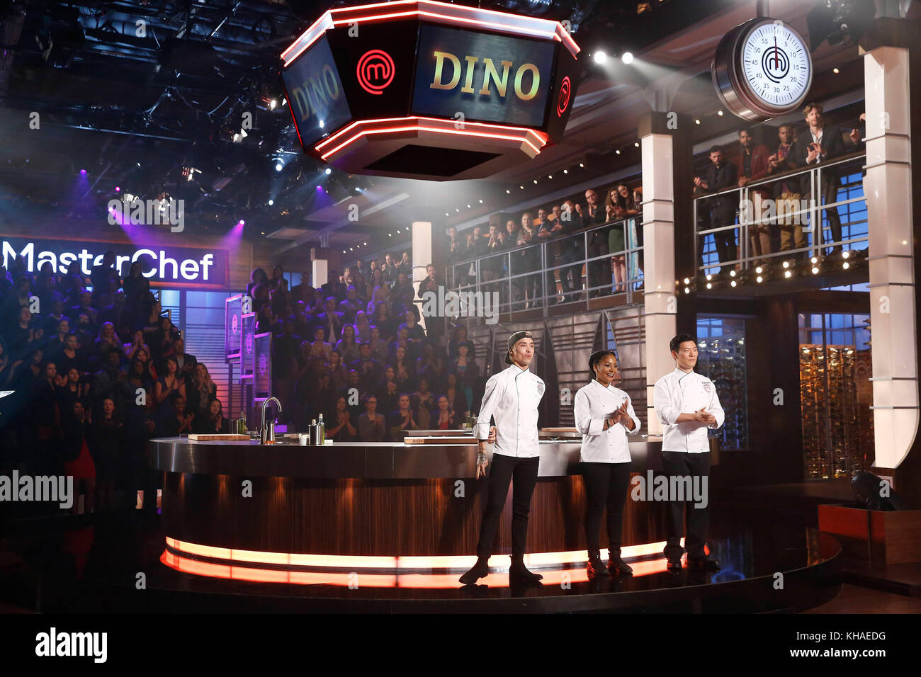 MASTERCHEF (aka MASTER CHEF), l-r: Dino Angelo Luciano, Eboni Henry ...