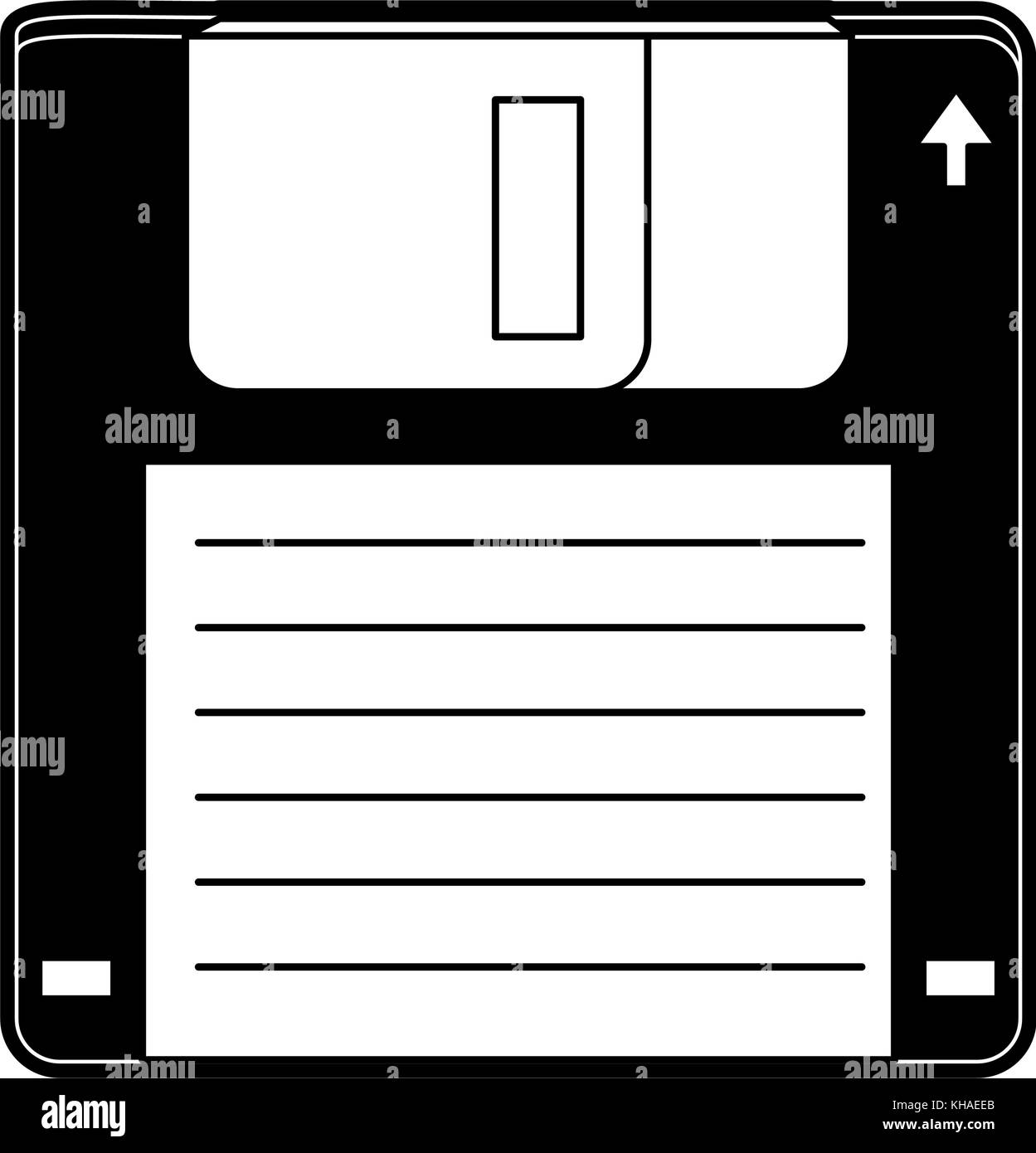 Old diskette database storage Stock Vector Image & Art - Alamy