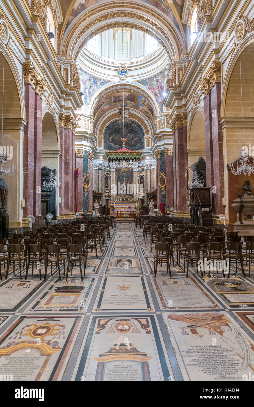 Altar room of the Cathedral of St. Paul, Mdina, Malta Stock Photo - Alamy
