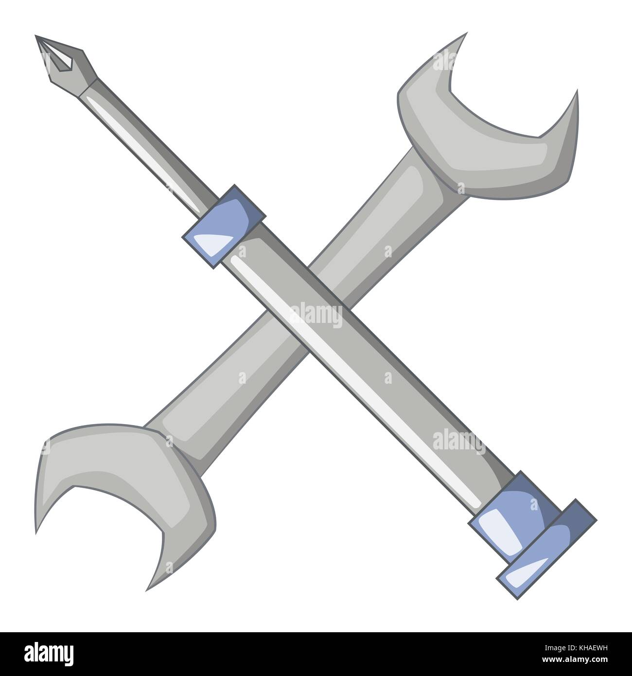 Wrench and screwdriver icon, cartoon style Stock Vector Image & Art - Alamy