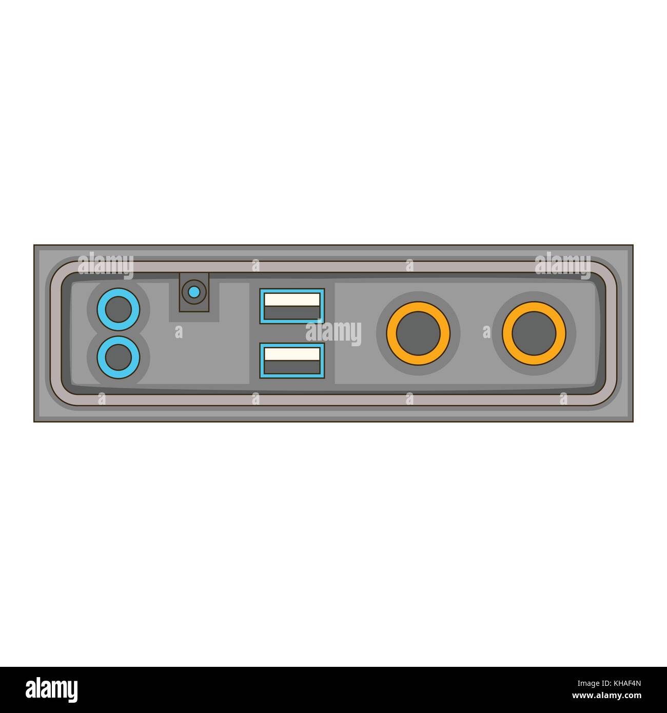 Cable connection panel icon Cut Out Stock Images & Pictures - Alamy