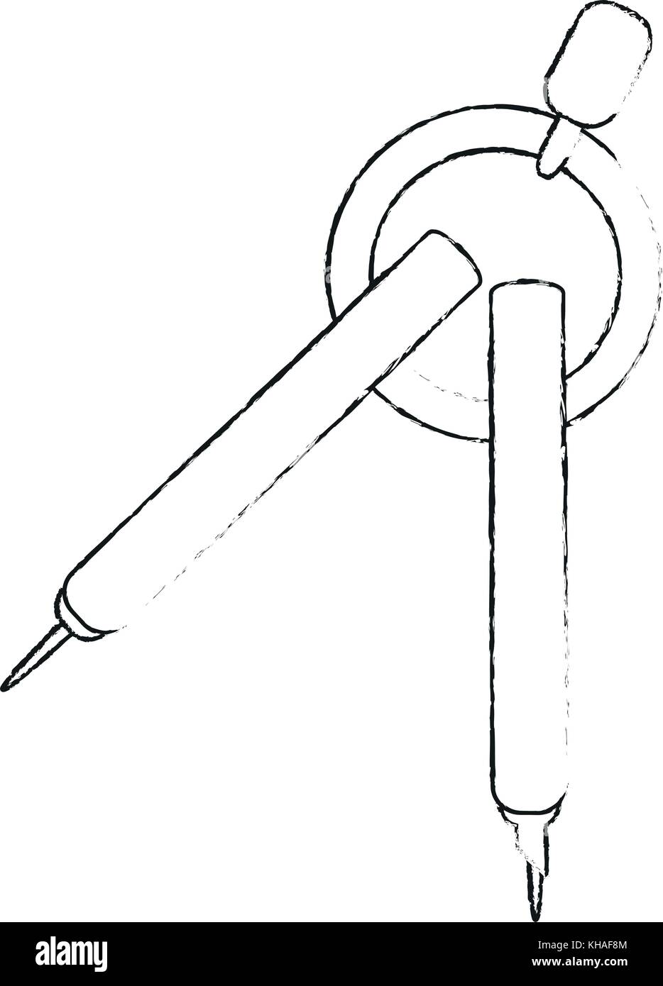 Compass geometric tool Stock Vector Image & Art - Alamy